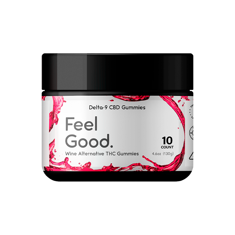 Feel Good Gummy 15mg Delta 9 10mg CBD Strawberry | Hemp & Tea Company ...
