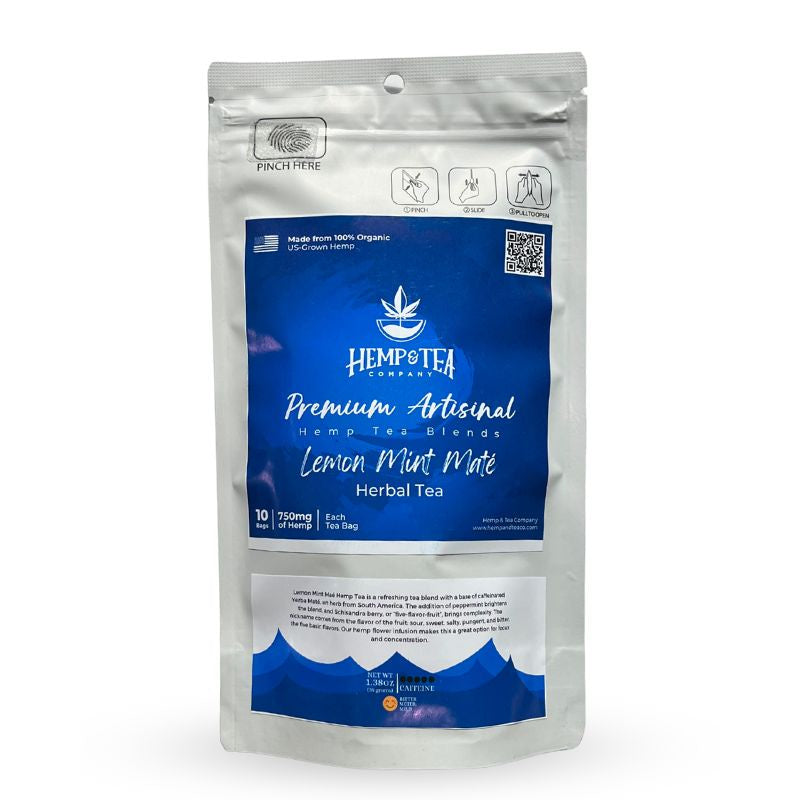 Lemon Mint Mate Hemp Tea Blend | Hemp & Tea Company - Charlotte, NC ...